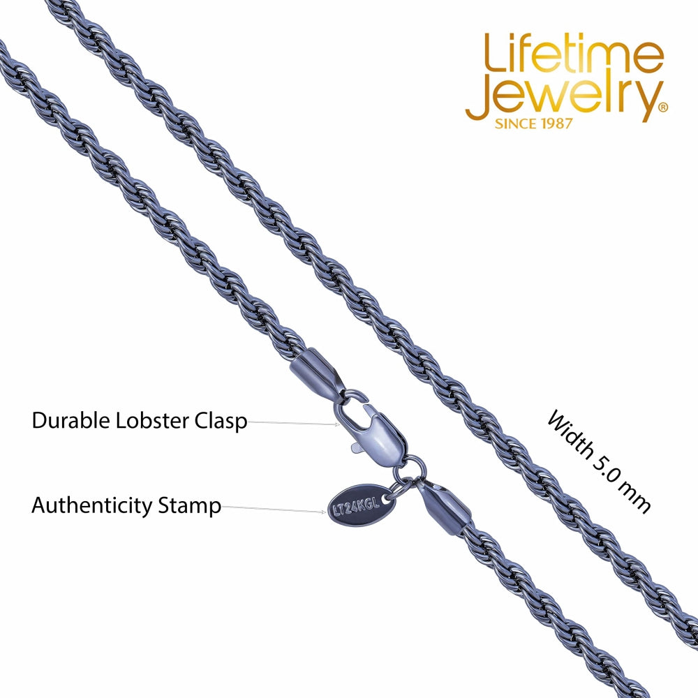 5mm Rope Chain Necklace | Lifetime Jewelry