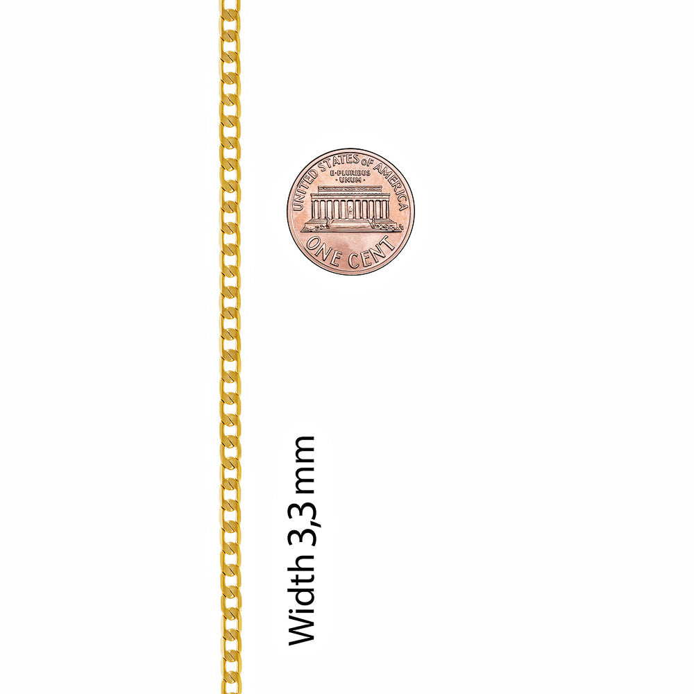 3mm Flat Cuban Link Chain | Lifetime Jewelry