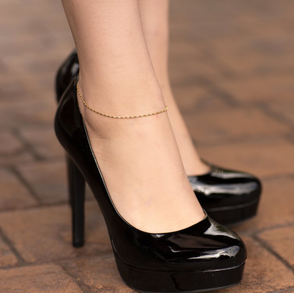 Twisted Box Chain Anklet | Lifetime Jewelry