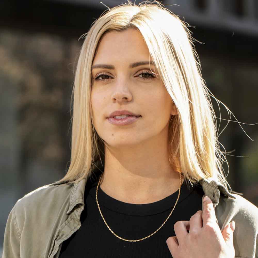 1.7mm Twisted Box Chain Necklace | Lifetime Jewelry